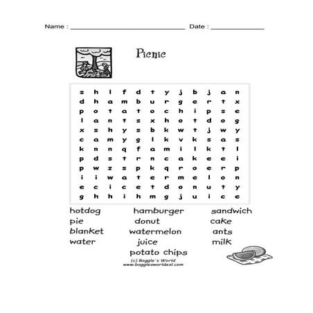 Picnic puzzle | PDF