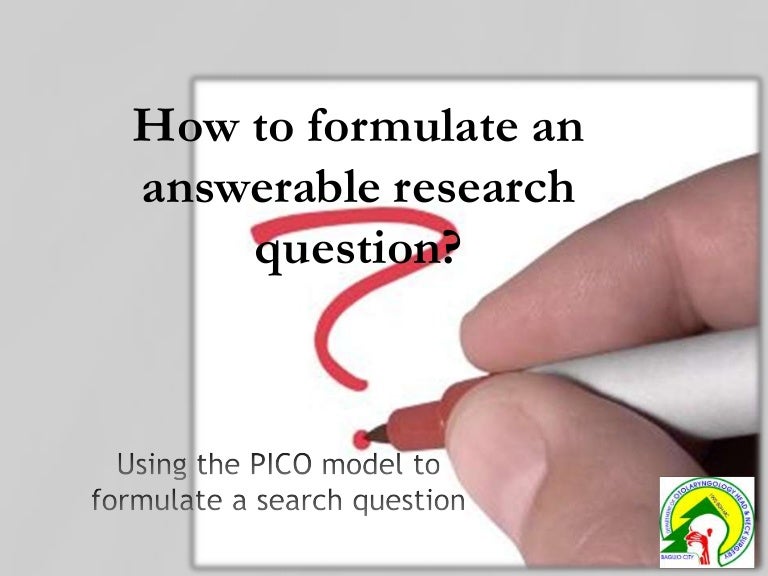 PICO Research Question PICO Research Question