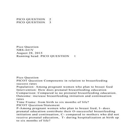 PICO QUESTION2PICO QUESTION3Pico QuestionNRS.docx