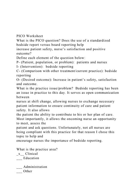 EBP Bedside Handoff and Patient Satisfaction | PDF