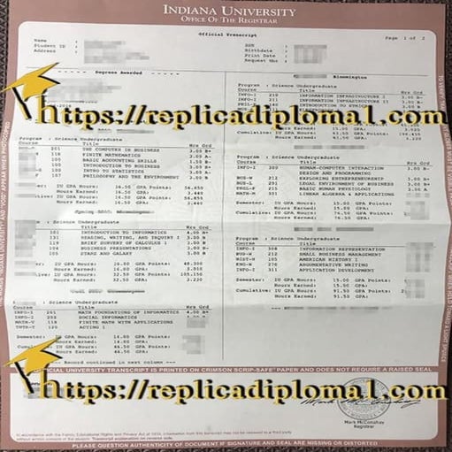 How to Buy a Fake IU (Indiana University) Transcript Quickly? | PDF