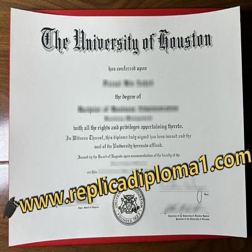 How to create a 100% copy University of Houston diploma certificate in ...