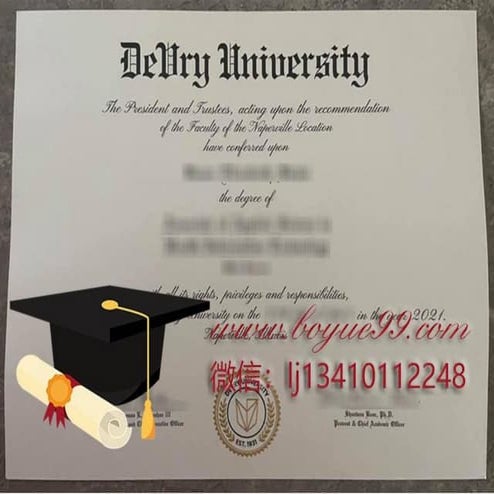 How much does to order a 100% copy DeVry University diploma online? | PDF