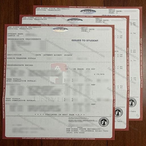 How much does to buy a fake San Diego State University transcript? | PDF