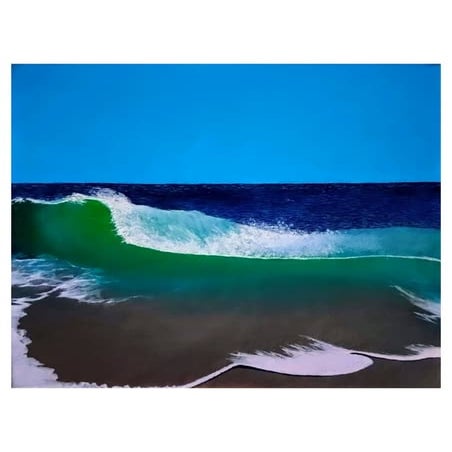 Aesthetic Sea Waves Painting By Indian Young Artist Augustyn Engty | PDF
