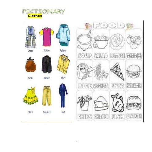 Pictionary For Kids | DOCX