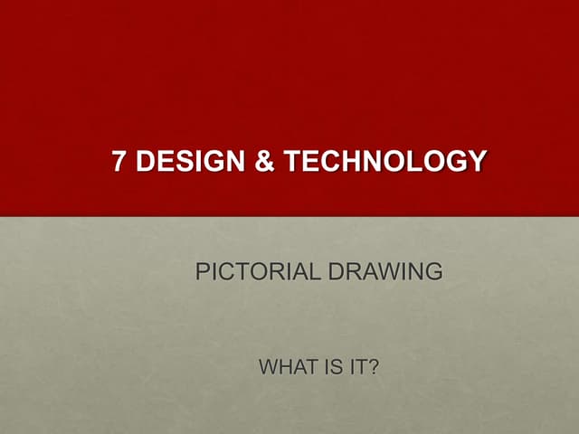 Lecture 1 - Technical Drawing Introduction | PPTX