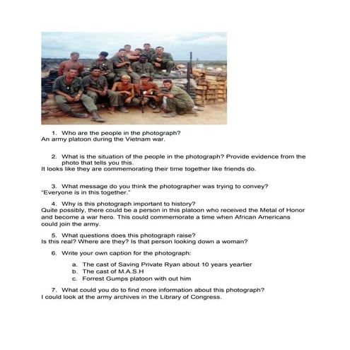 Picture analysis form | PDF