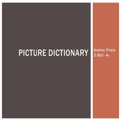 Picture dictionary | PPT