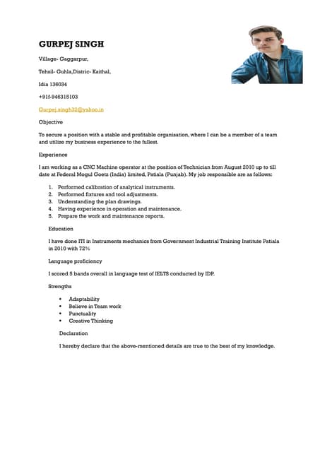 Capgemini internship letter | PDF