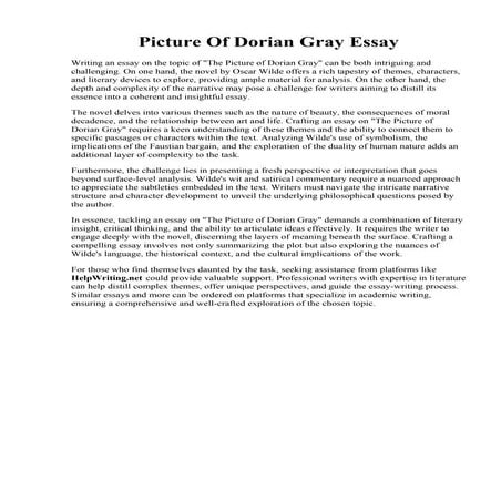 Picture Of Dorian Gray Essay.pdf