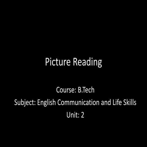 Picture reading | PPTX