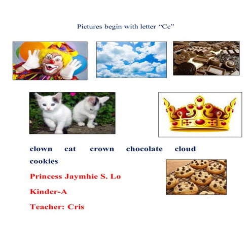 Pictures begin with letter | PDF