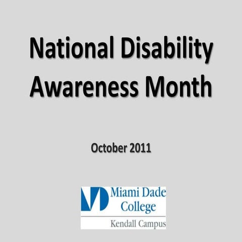 Disability Awareness | PPT