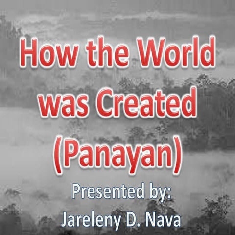 Picture story of How the World was Created | PPTX