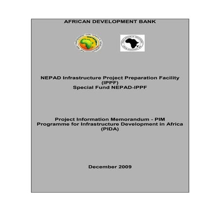 PIDA nepad infrastructure project preparation facility (ippf) special ...