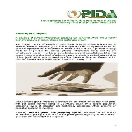 PIDA Brief Financing | PDF