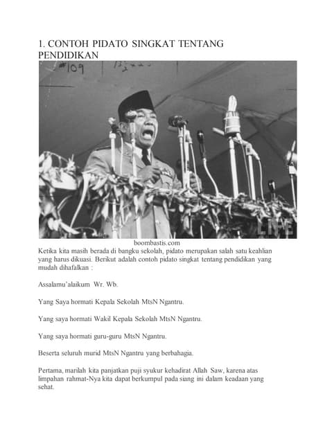 Skrip pidato 'memartabatkan bahasa melayu' | DOCX