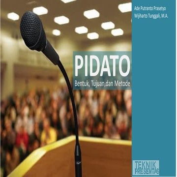 Pidato - Bentuk, Tujuan dan Metode | PDF