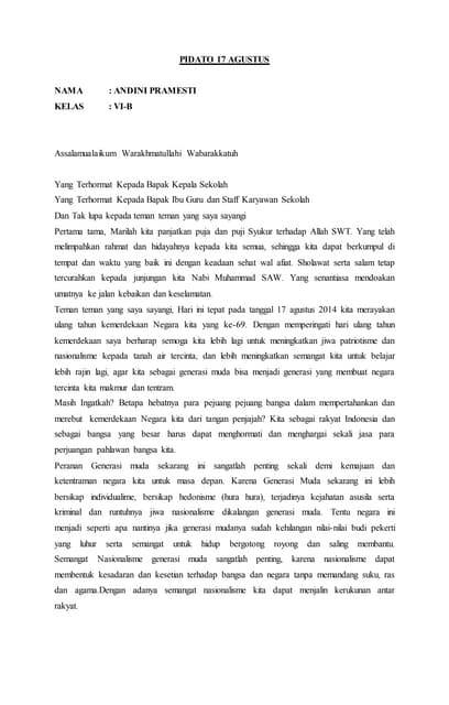 Contoh teks pidato bulan bahasa | DOC