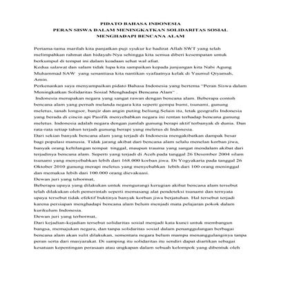 Pidato bahasa indonesia | DOCX