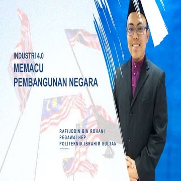 Pidato Kenegaraan: Industri 4.0 Memacu Transformasi Negara | PPT