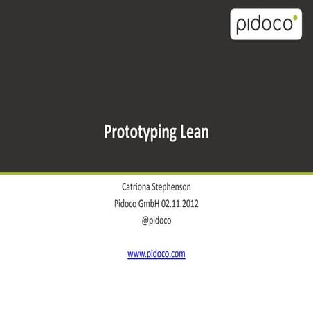 Prototyping Lean - | PPTX