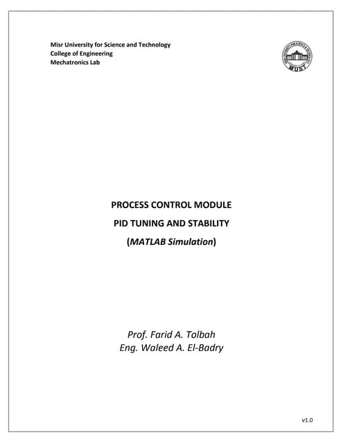 Pid Controller Tuning Using Fuzzy Logic Pptx Computing Technology