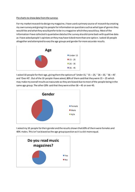 Pie Chart to show data | PDF