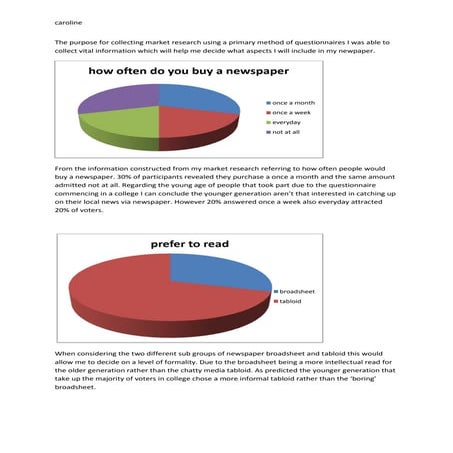Pie charts | DOCX