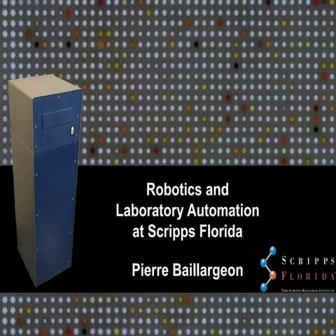 FAU College of Engineering Seminar - Robotics and Laboratory Automation ...