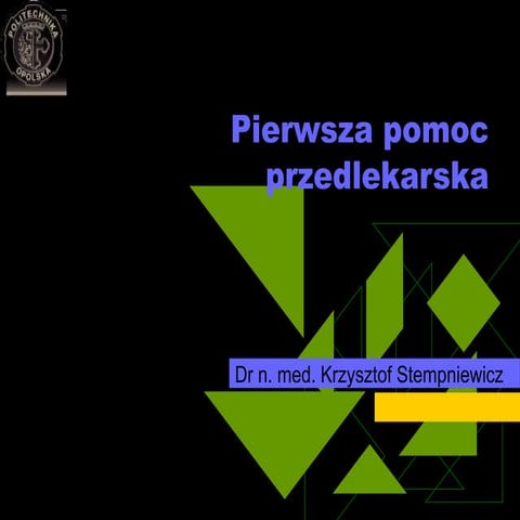 Pierwsza pomoc prezentacja | PPTX