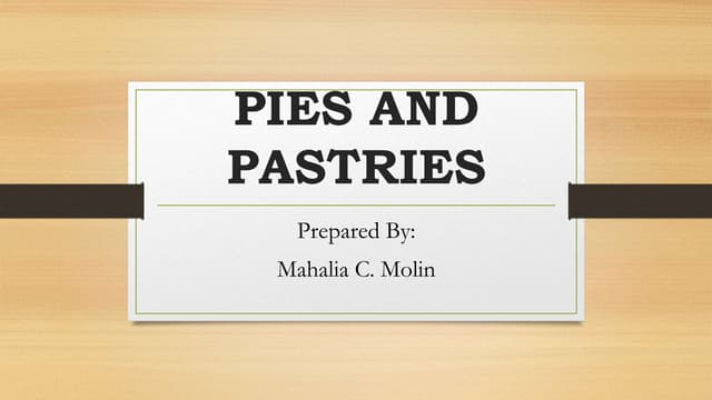 Culinary and Technical Terms related to Pastry Products.docx | Desserts ...