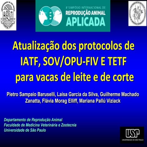 Atualização dos protocolos de IATF, SOV/OPU-FIV E TETF para vacas de ...