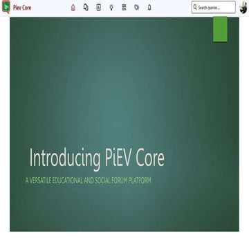 Empowering Innovation: Dive into the Vibrant Community of PiEV Core | PPT