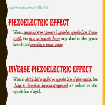 Piezo-electric effect.pptx Piezoelectric effect | PPTX