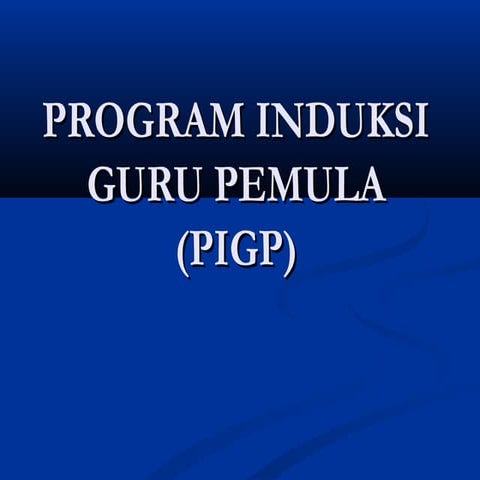 Program Induksi Guru Pemula | PPT