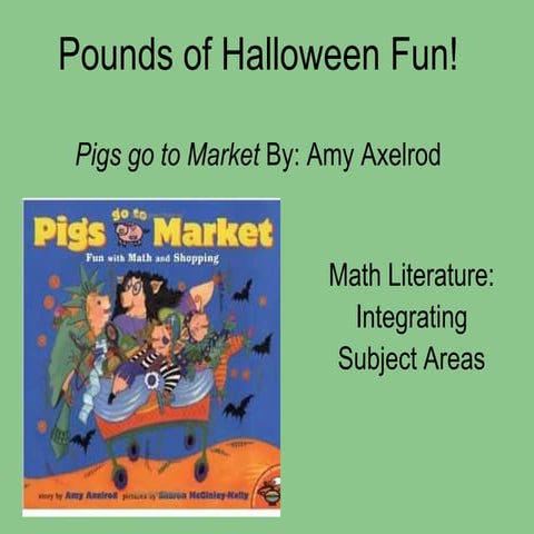 Pigs go to Market | PPTX