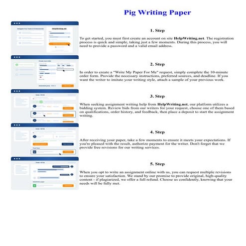 Pig Writing Paper | PDF