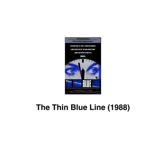 The Thin Blue Line (1988) 分析 | PDF