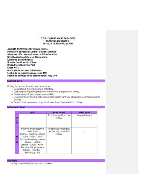 Telling time lesson plan | PPT