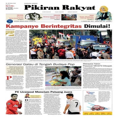 Pikiran Rakyat 16 Maret 2014 | PDF