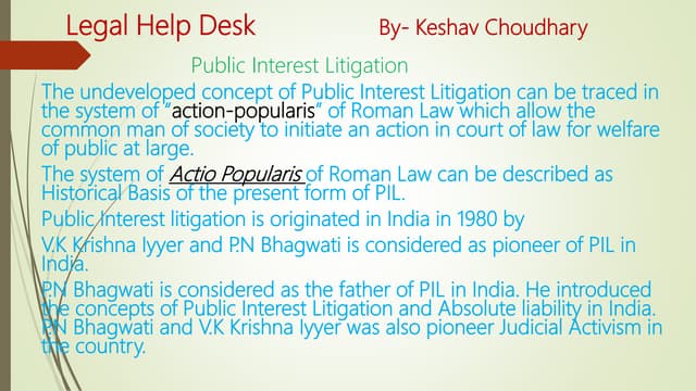 Punjab and Haryana High Court PIL Rules, 2010 | PDF