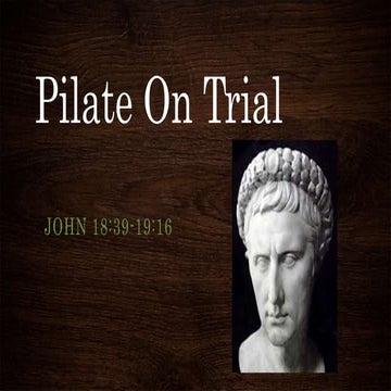 Pilate on Trial | PPTX