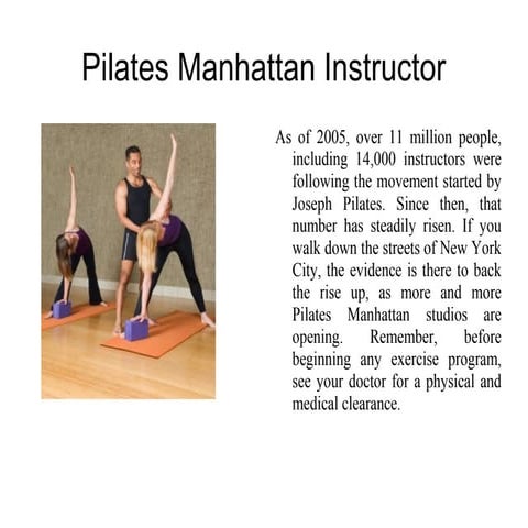 Pilates instructors | PPT