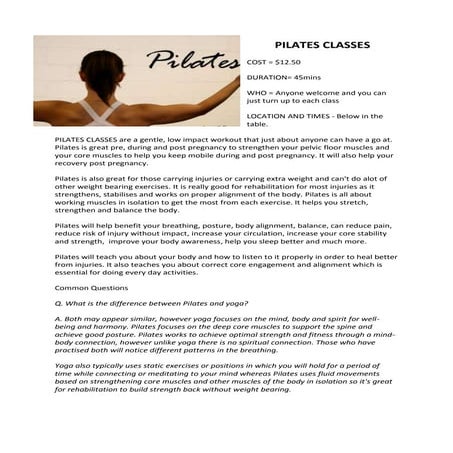 Pilates is | DOCX