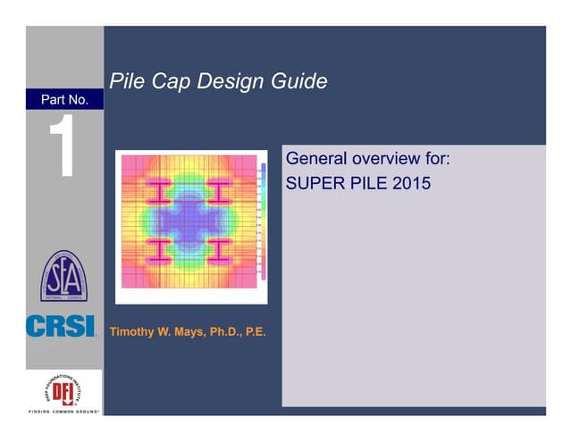 Pile cap design structural guide | PDF