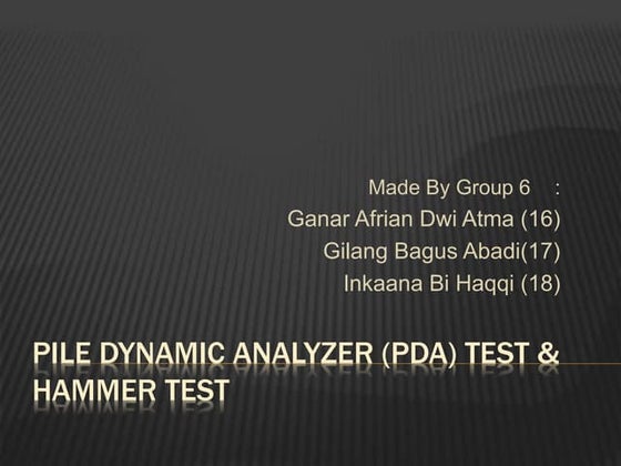 Hammer test report | PDF