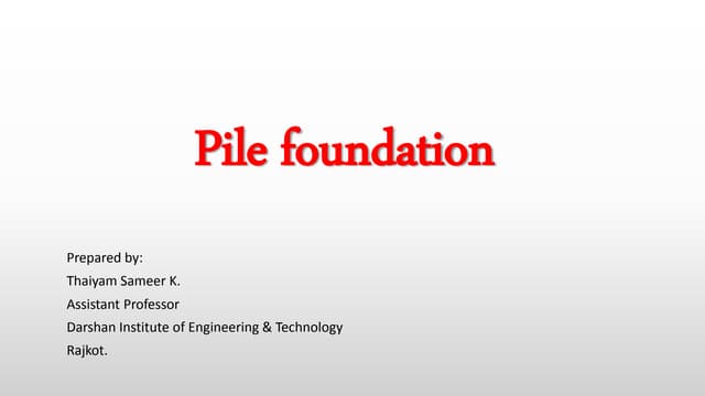 Dynamic Pile Formulae | PPTX | Civil Engineering Industry | Industries