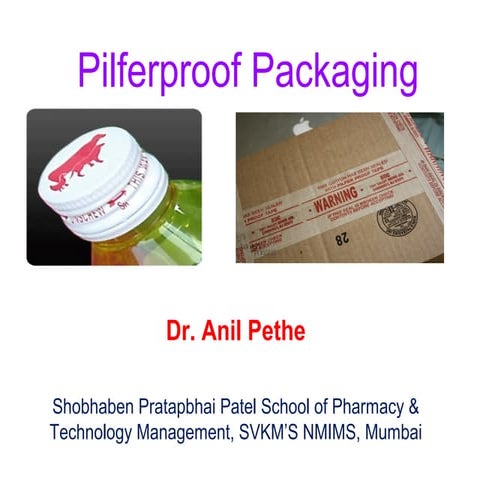 Pilferproof packaging | PPT